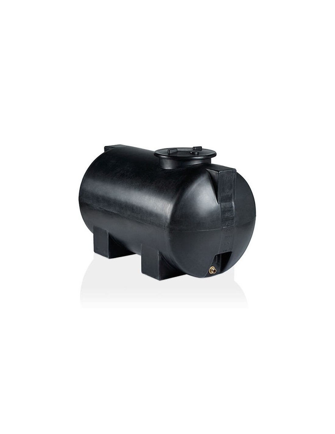 Stamatiou Plastics Δεξαμενή Κυλινδρική Οριζόντια Μαύρη 800LT | AbaxTherm